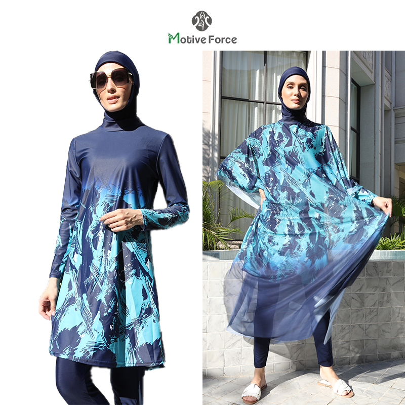 Muslimah Long Sleeve Plus Size Swimwear 3/4 piece set | Shopee Philippines