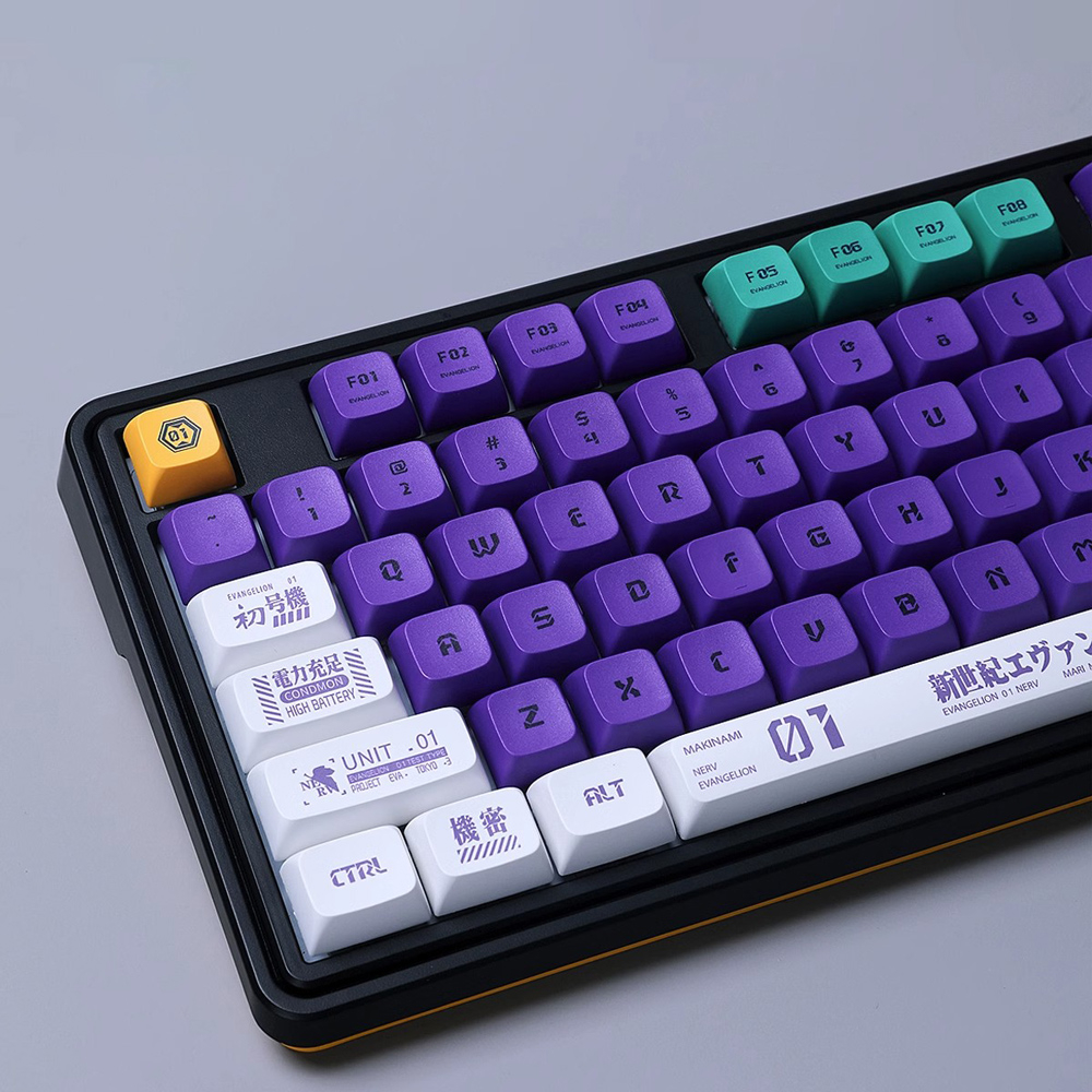 [In stock] EVA-01 Keycaps PBT Material xda profile Dye-sub 130+keys ...