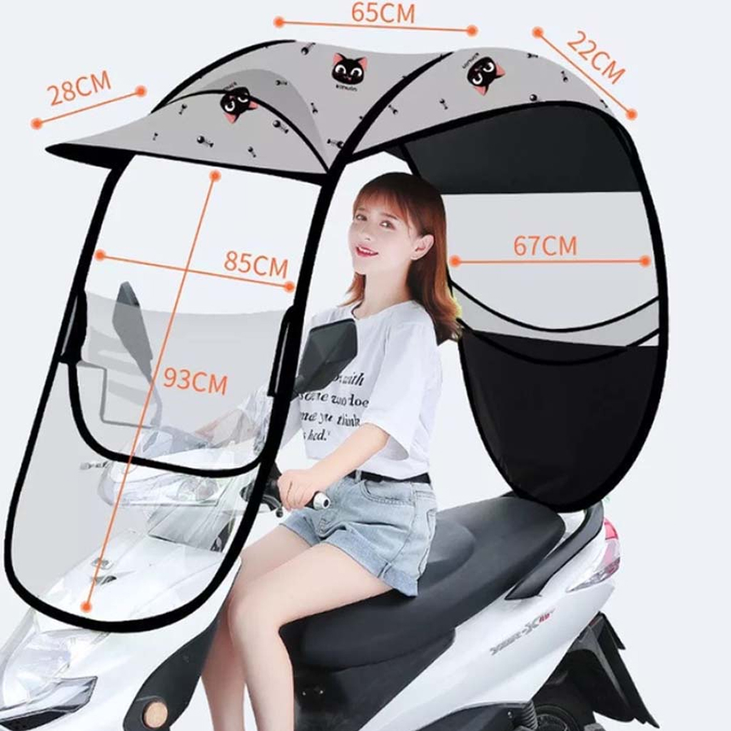 【Ready stock】Protective Gear Electric Car Canopy Motorcycle Awning ...
