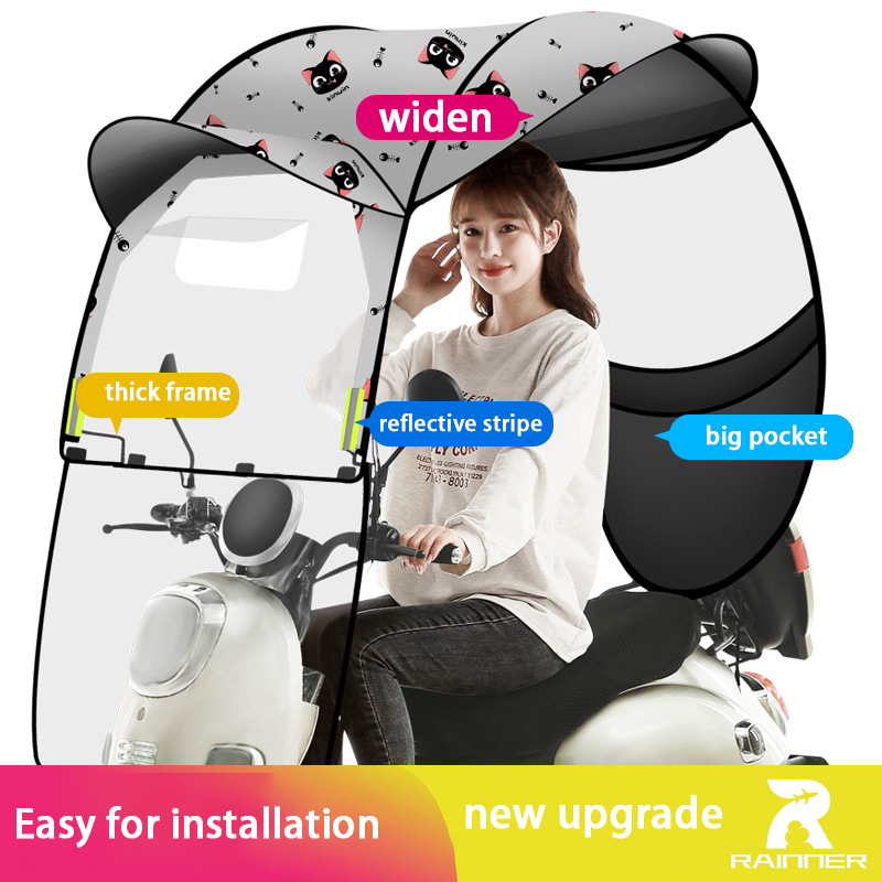 【Ready stock】Protective Gear Electric Car Canopy Motorcycle Awning ...