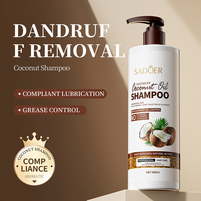Coconut oil shampoo and conditioner set Perfumed anti dandruff shampoo ...