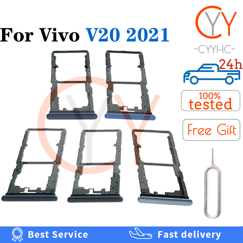 SIM Tray Card Holder For Vivo V20 2021 SIM Card Adapter SIM Card With ...