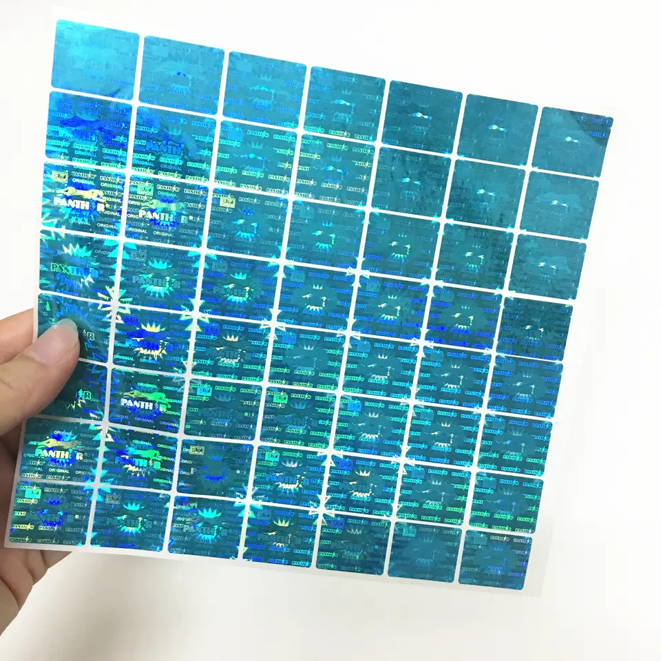 Custom Logo Hologram Sticker Labels in Waterproof Security Tamper void ...