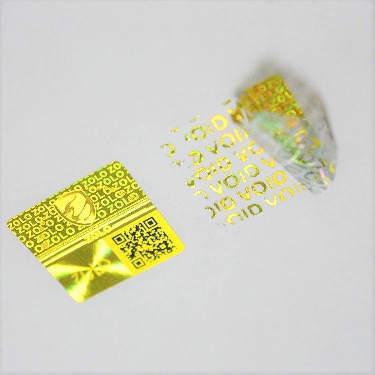 Die Cut Laser Holographic Anti Fake 3d Adhesive Hologram Sticker Labels ...