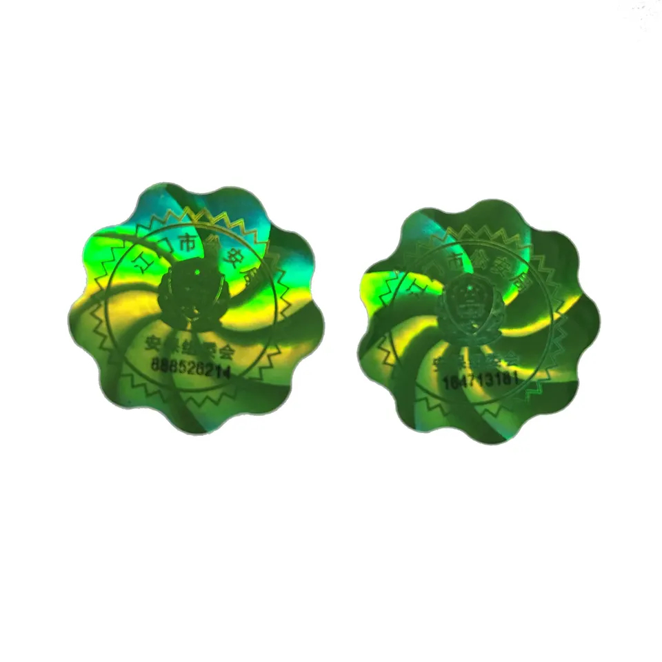 Customized Die cut 3d Hologram Holographic Security Sticker Warranty ...