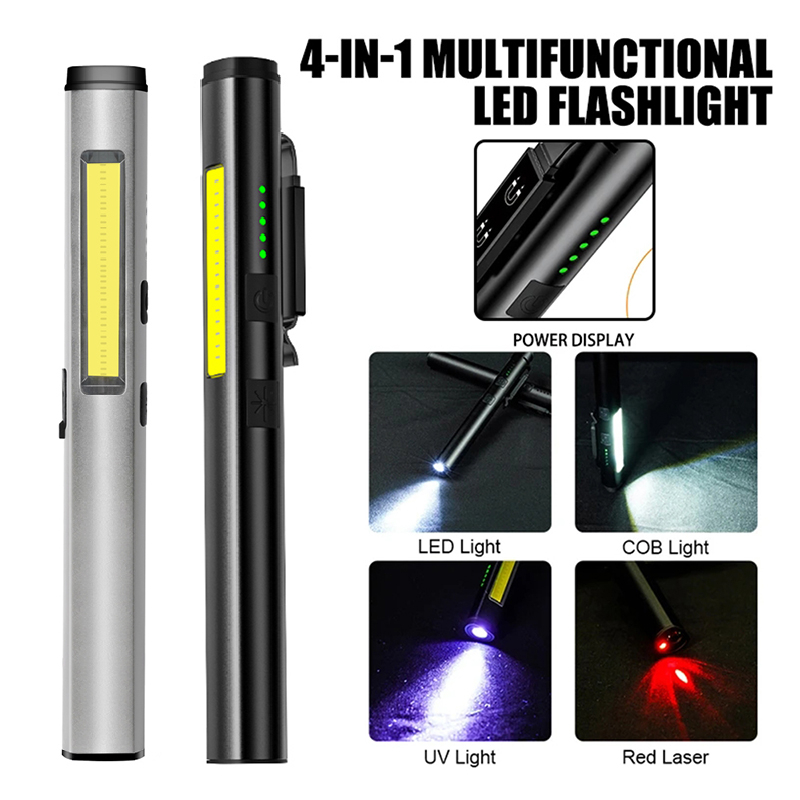 4 In 1 Multifunction Penlight with UV and Laser Super Bright Led ...