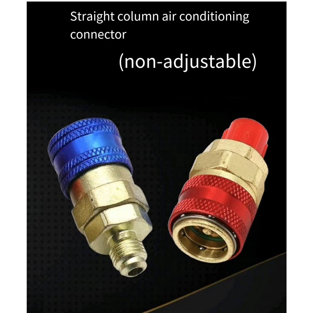 2Pcs R134A Low High Auto Car Quick Coupler Connector Brass Adapter Car ...