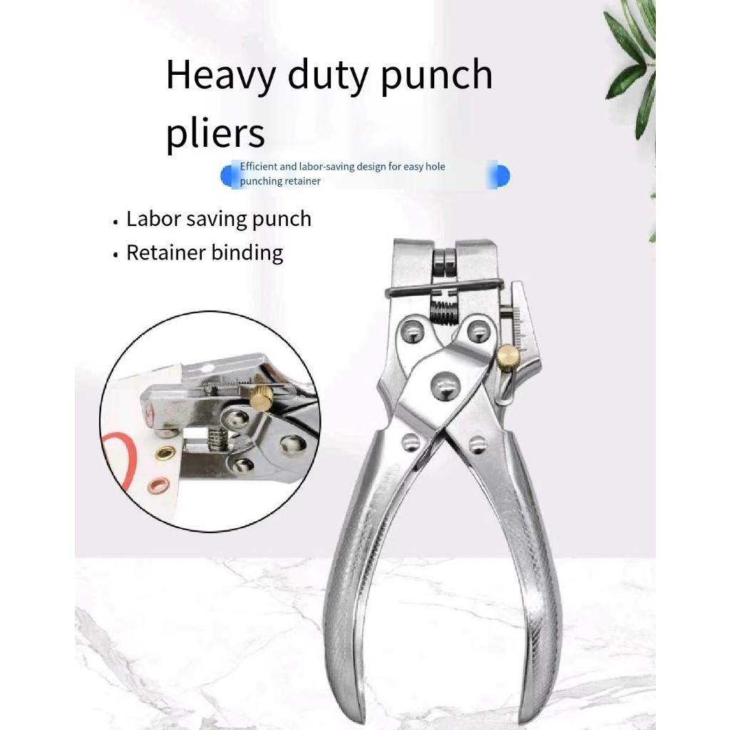 （In Stock）Two-in-one punching pliers, eye pliers, adjustable punching ...