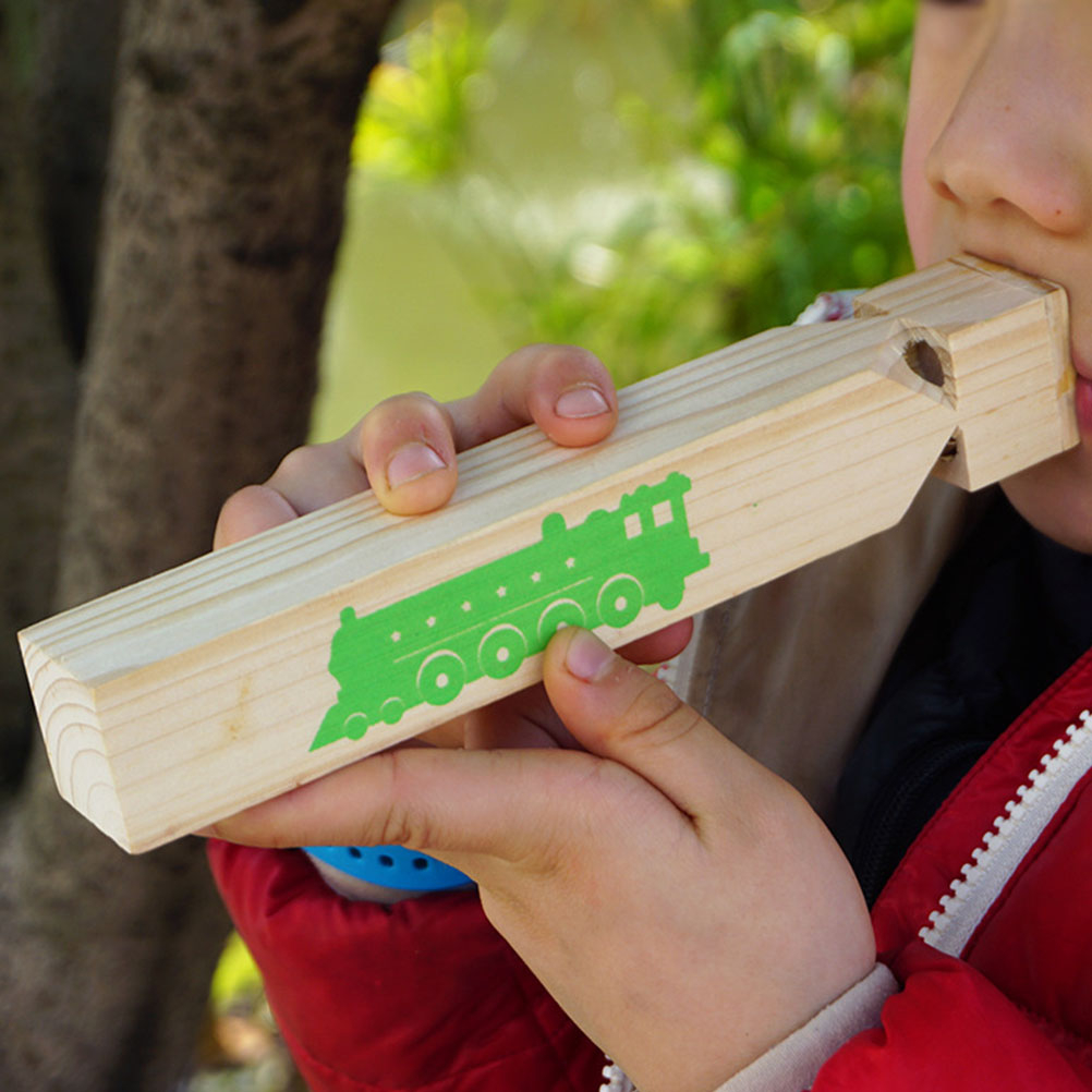 [READY STOCK] Solid Wood Train Flute Baby Music Toy Kids Educational ...