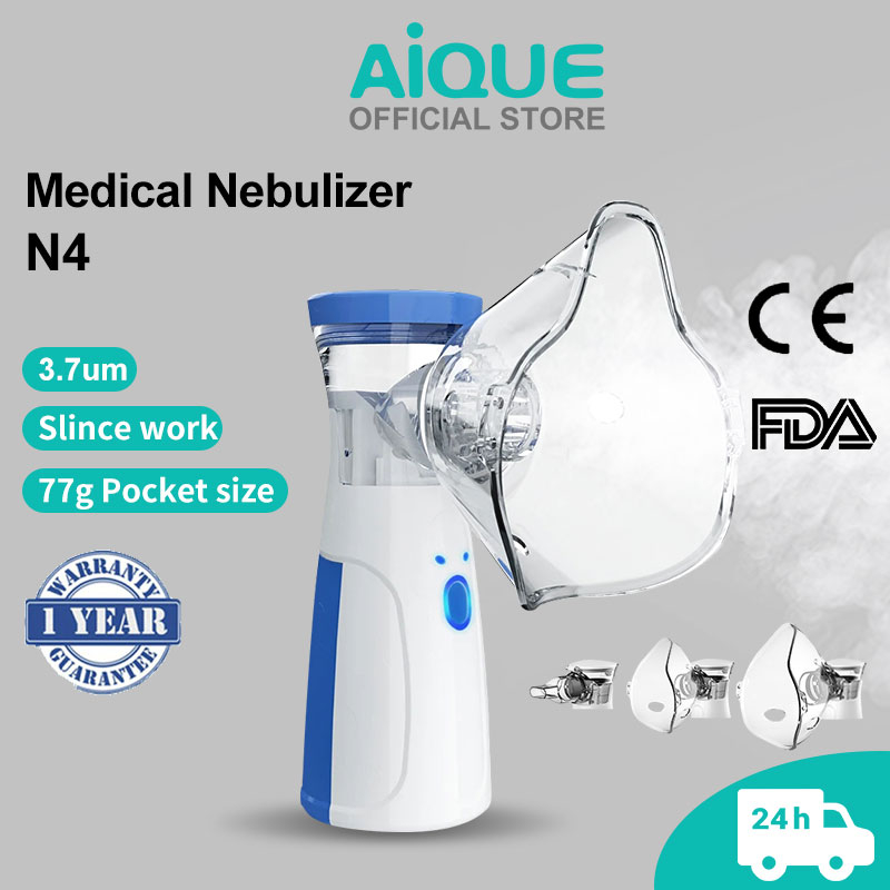 AIQUE Portable mesh nebulizer, silent, handheld mini inhaler ...
