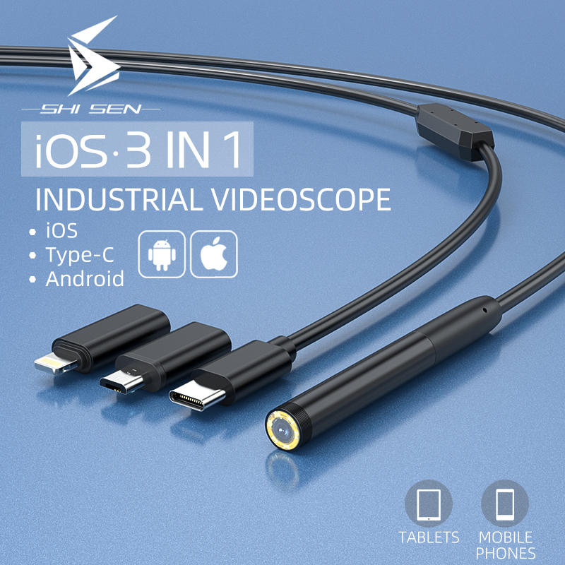 SHISEN Industrial Pipeline Endoscope 480P/1080P 8mm Camera is Suitable ...