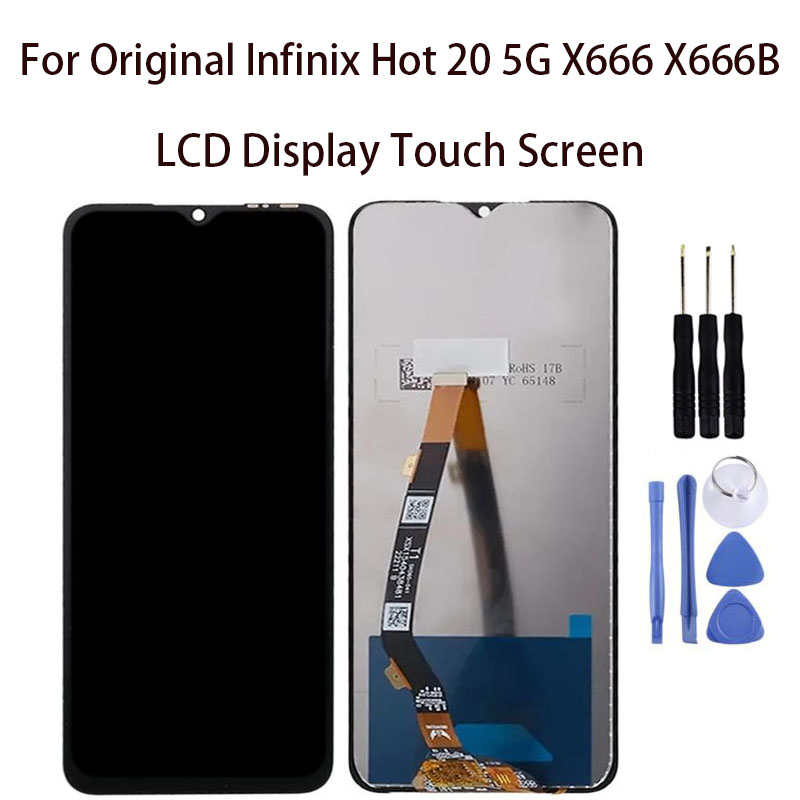 For Infinix Hot 20 5G X666 X666B LCD Display Touch Screen Digitizer ...