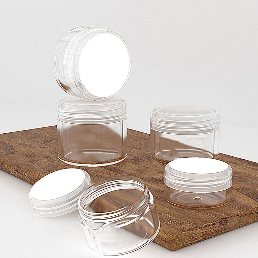3g/5g/10g/15g/20g Plastic Transparent Empty Makeup Jar Refillable ...