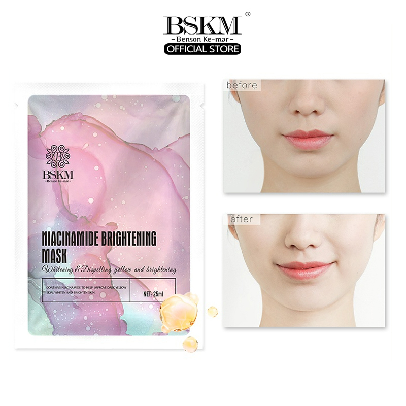 BSKM Niacinamide Whitening Facial Mask Improve Dullness Brightening ...