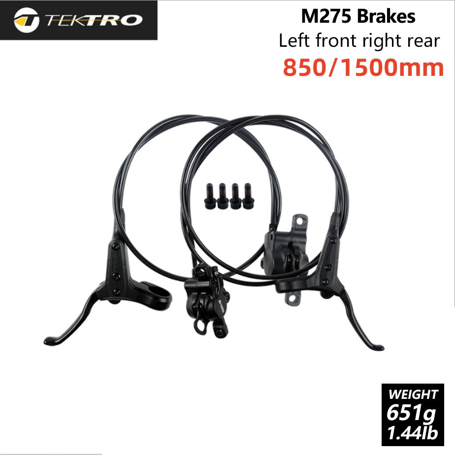 TEKTRO HD-M275 Mountain Bike Hydraulic Disc Brake Set Front Rear MTB Brakes Lever Internal ...