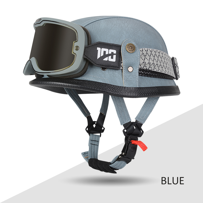 New Design ABS Half Shell Motorcycle Helmet With Harley Glass Vintage ...