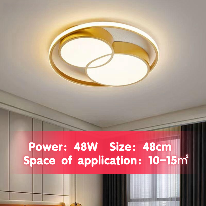 LED Ceiling Light Dimmable With Remote Square Ceiling Lamp Living ...