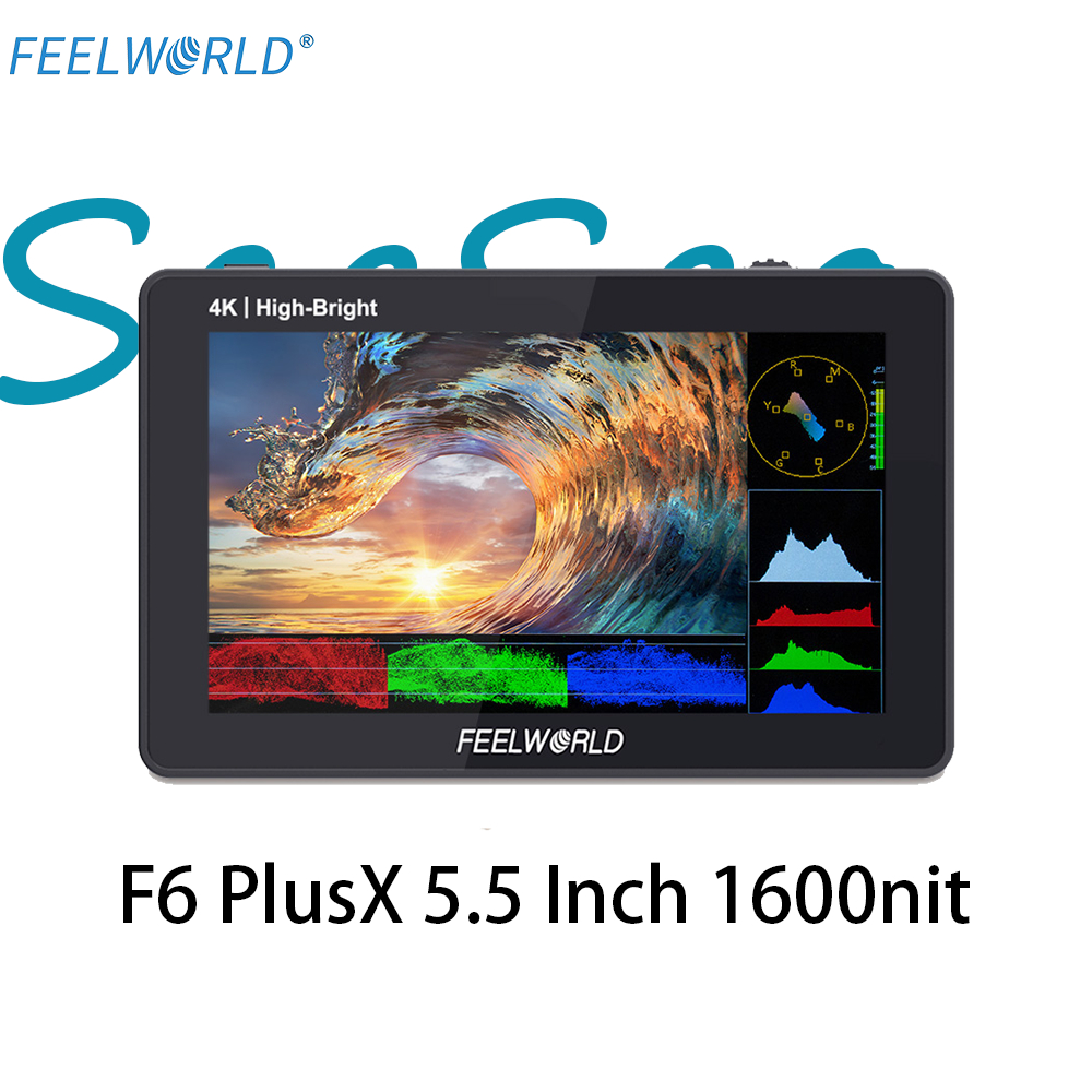 Feelworld F6 PLUSX Touch Screen 5.5 Inch Portable Monitor Camera DSLR ...