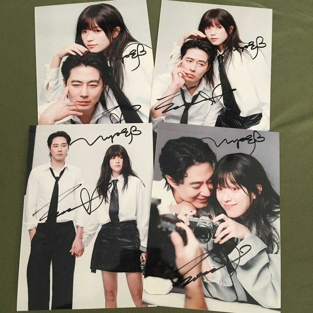 signed MOVING Zo In Sung Han HyoJoo autographed photo 7 inches k-pop ...