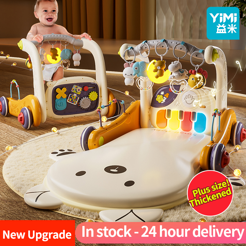 Yimi 4 in 1 Baby Fitness Frame Pedal Piano Fitness Frame Walker Game ...