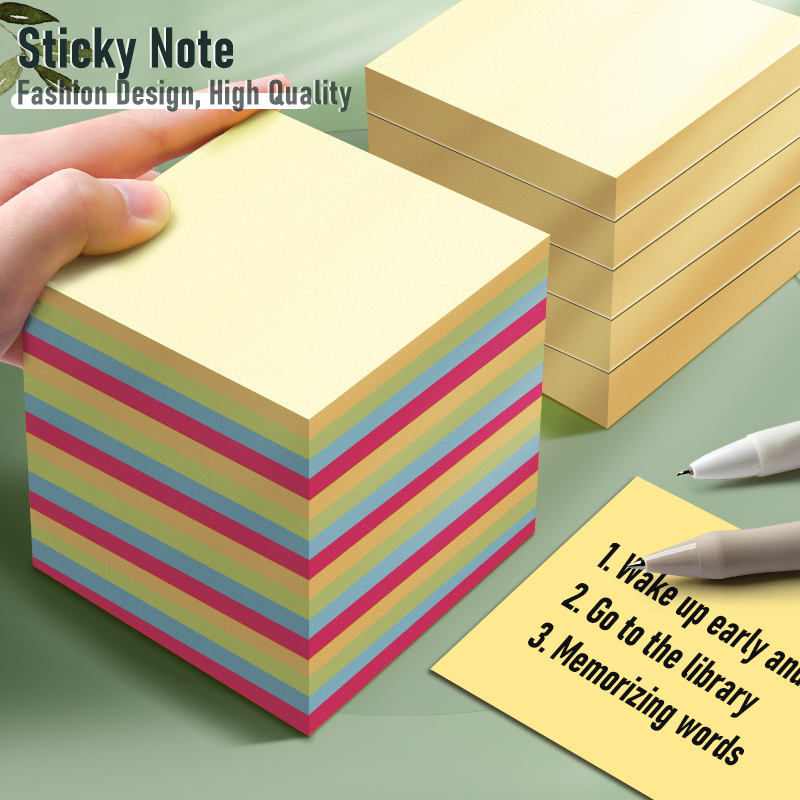 5Pcs/Pack 3inch Colorful Post It Note Super Sticky Stationary School ...