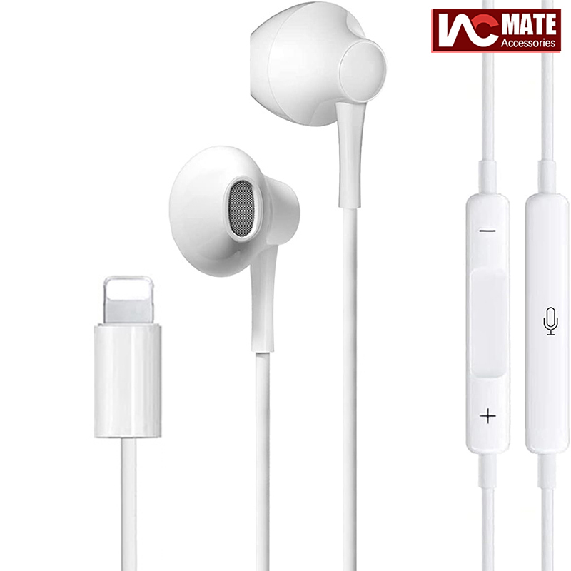 iP Earphone [Plug and Play No Bluetooth Required] Headphones Wired ...
