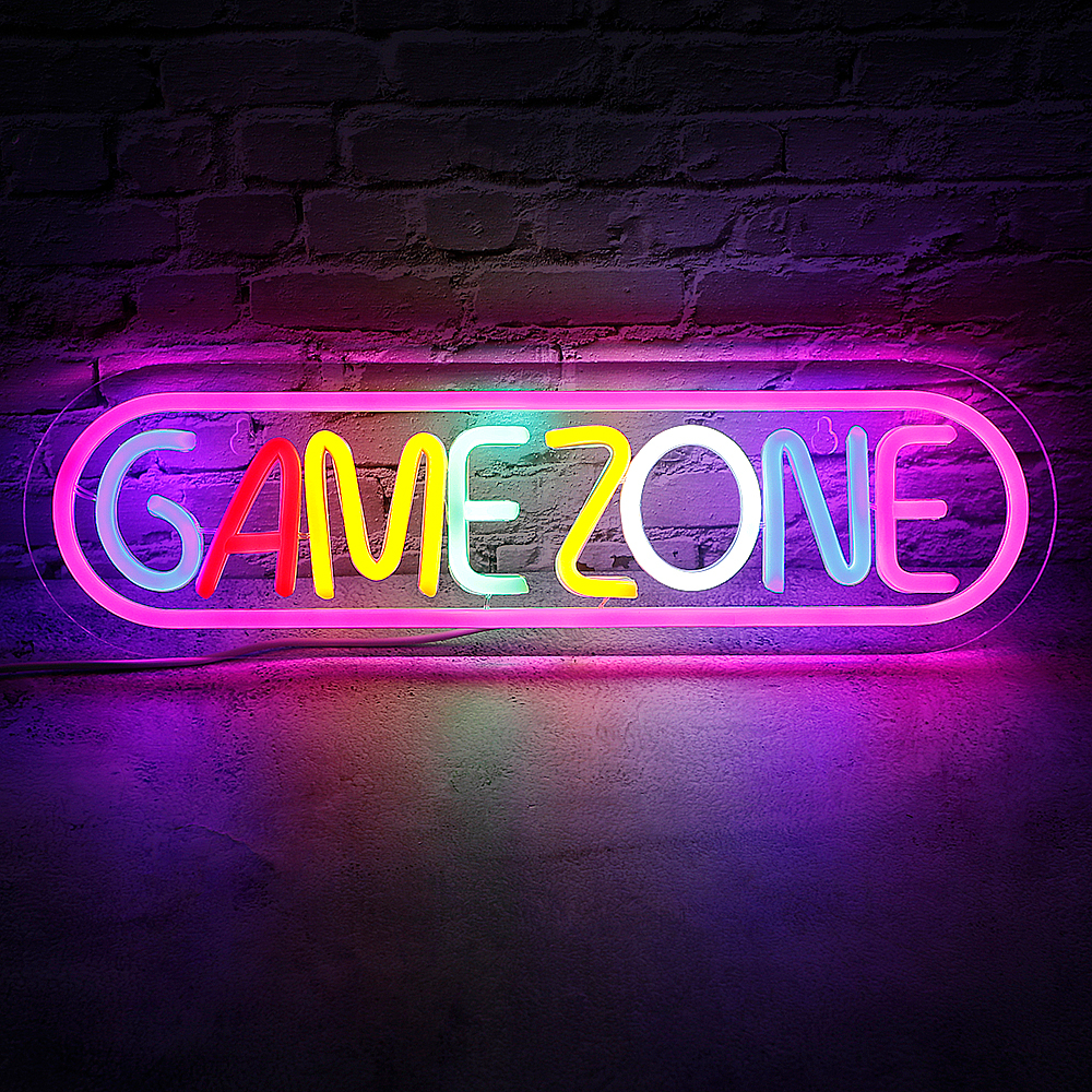Colorful Game Zone Neon Sign Gaming Led Neon Light Signs for Wall Decor ...