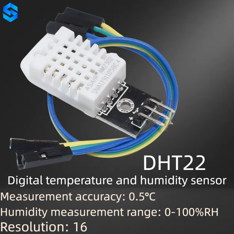 DHT22 Digital Temperature and Humidity Sensor AM2302 Module + PCB with ...