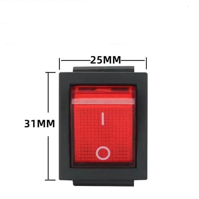 Universal KCD4 Rocker Switch 4 Pins 2 Gears with Light 16A250V ...