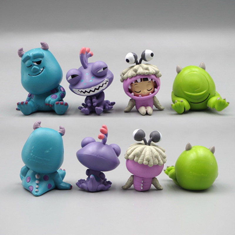 4Pcs/Set 3.5-5.4cm Disney Monsters University James P Sullivan Mike ...