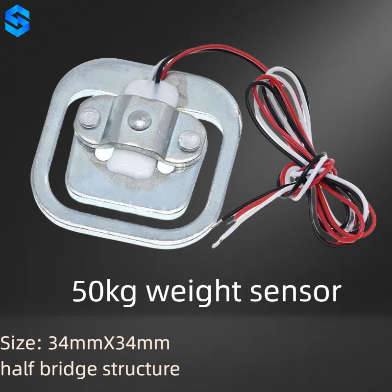 50kg Body Load Cell Weighing Sensor Resistance Strain Half-bridge Total ...
