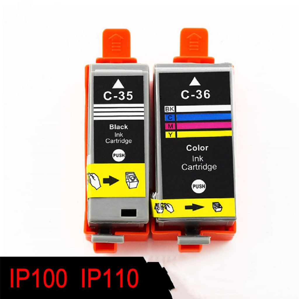 Canon ip100 ink cartridge ip110 printer PGI-35BK CLI-36C CANON PIXMA ...