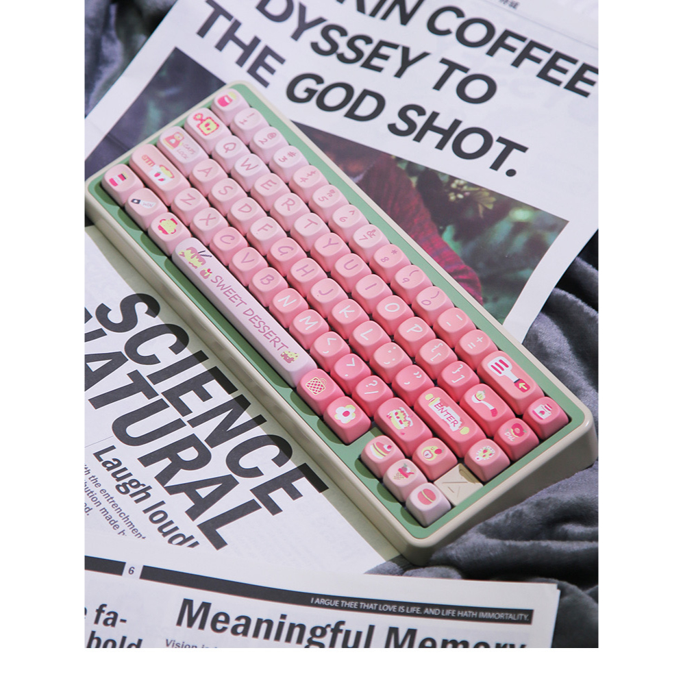 Dessert Chef Keycaps MOA Height PBT Material Five sided thermal ...
