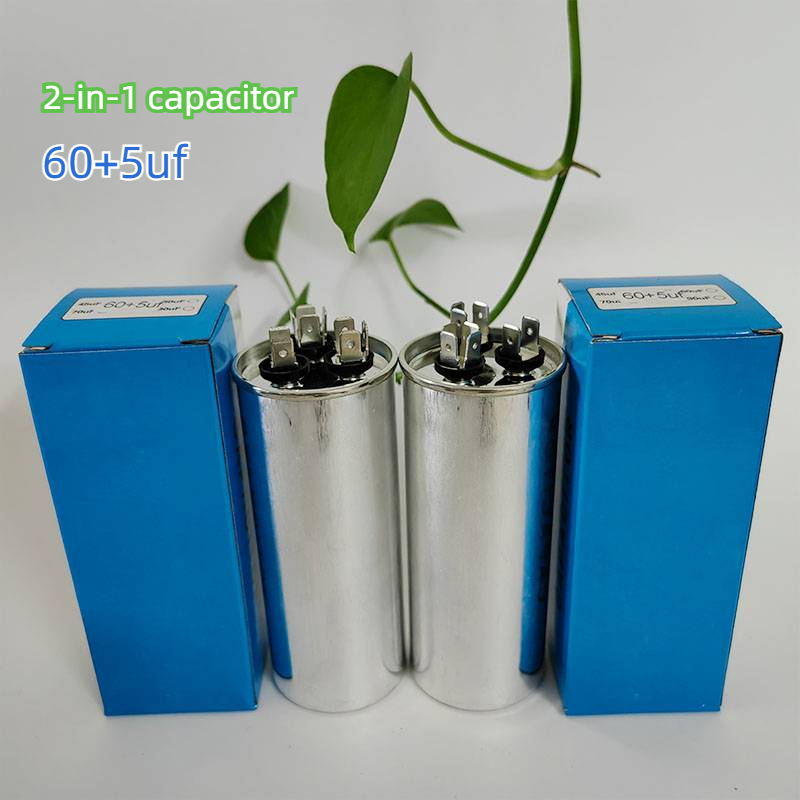 Cbb65a-1 Window Type Air Conditioning Capacitor 60+5uf 50x125mm 2 in 1 ...