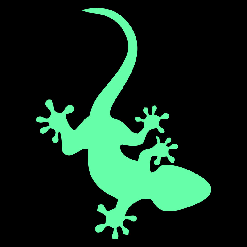 Reptile Lizard Stickers Vinyl Decor Car Body Window Bumper Sticker Glow ...