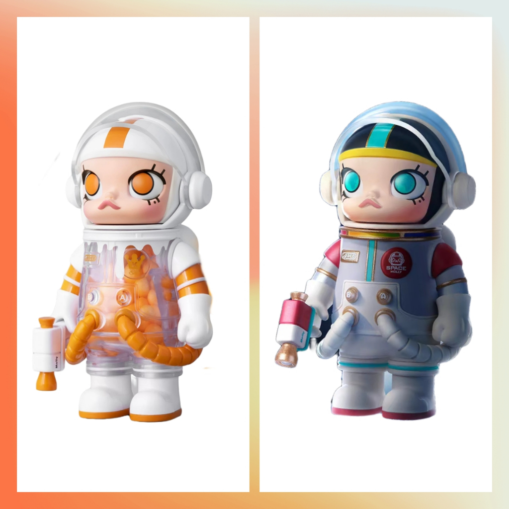 POP MART Popmart ART TOY MEGA SPACE MOLLY 100% SERIES 02-B and vol ...