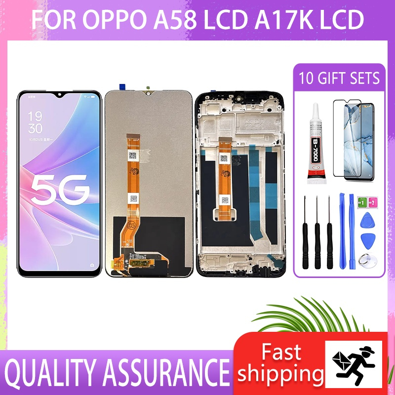 For OPPO A17 CPH2477 PPO A17K CPH2471 LCD Display Screen With Frame ...