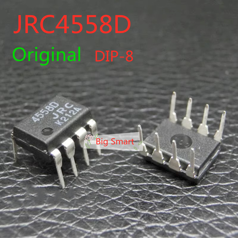 10 pcs JRC4558D DIP-8 Original NJM4558D 4558D JRC4558 DIP8 4558 Dual Op Amp Amplifier IC ...