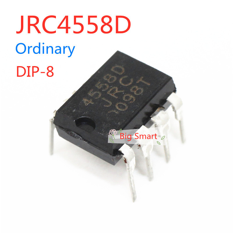 10 pcs JRC4558D DIP-8 Original NJM4558D 4558D JRC4558 DIP8 4558 Dual Op Amp Amplifier IC ...