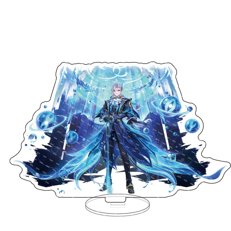 Game Genshin impact Neuvillette Wriothesley Acrylic Stand Figure Desk ...