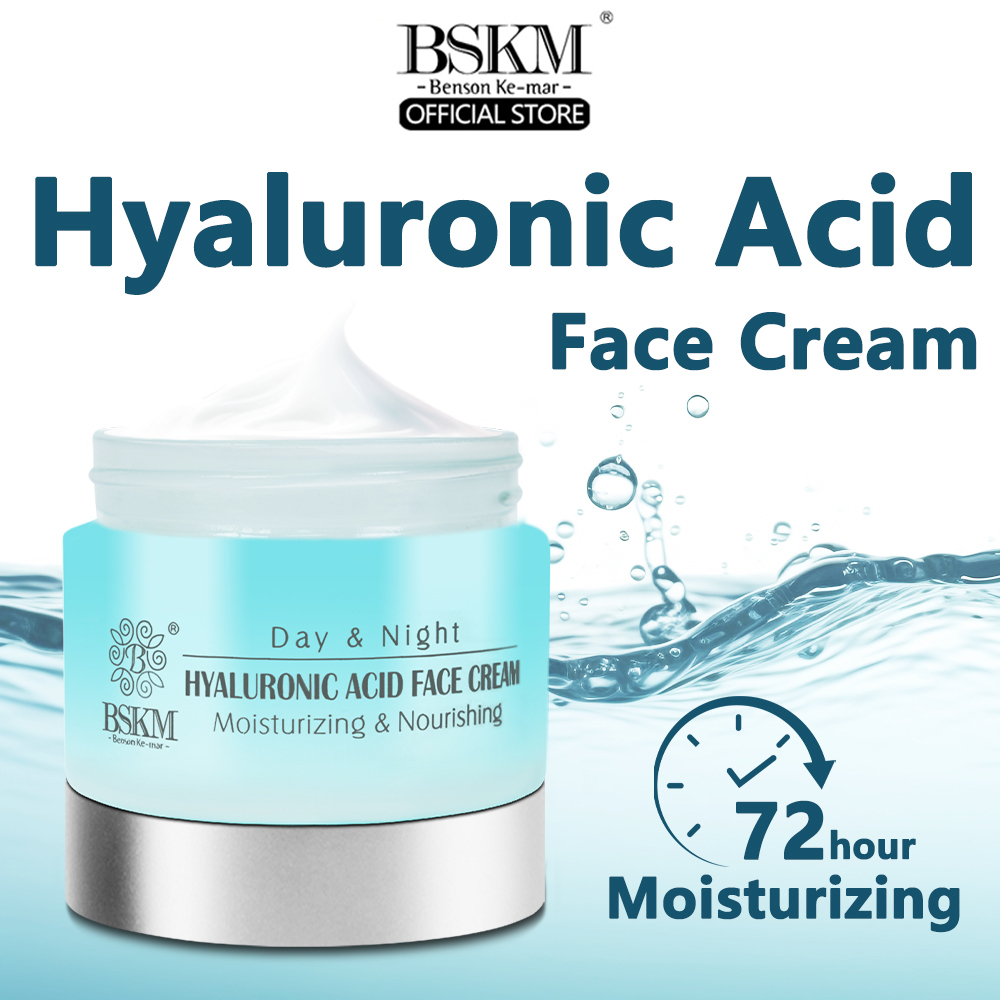 BSKM Hyaluronic Acid Moisturizer Face Cream Hydrating Nourish Repair ...