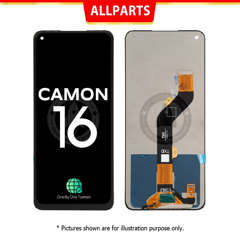 Allparts Display For Tecno Camon 16 Ce7 Ce7j Lcd Touch Screen Digitizer Replacement | Shopee ...