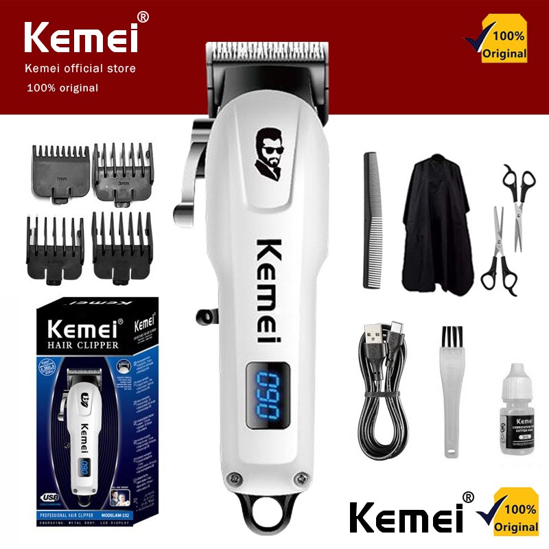 Kemei Professional LCD Electric Hair Clipper KM-232 | Shopee Philippines