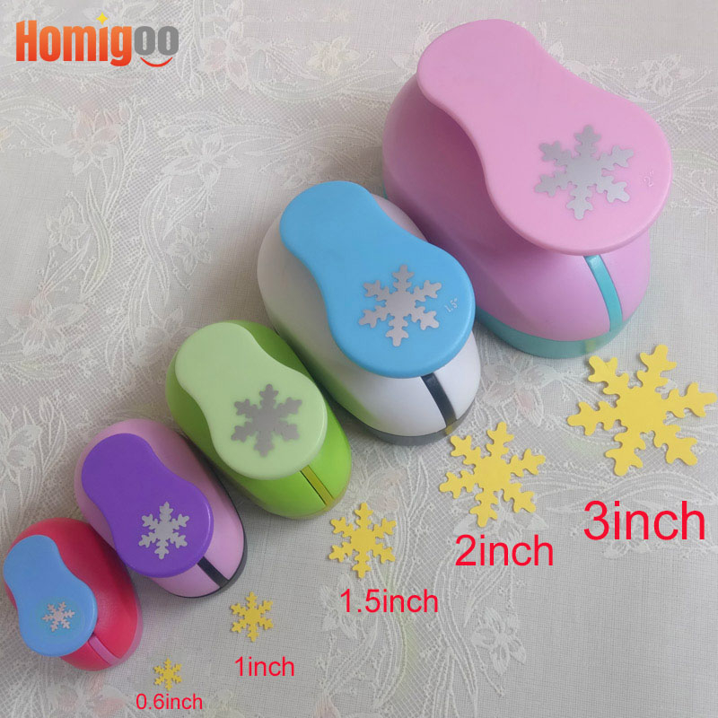 Homigoo Snow Punch 8/15/25/38mm DIY Craft Hole Puncher For Scrapbooking ...