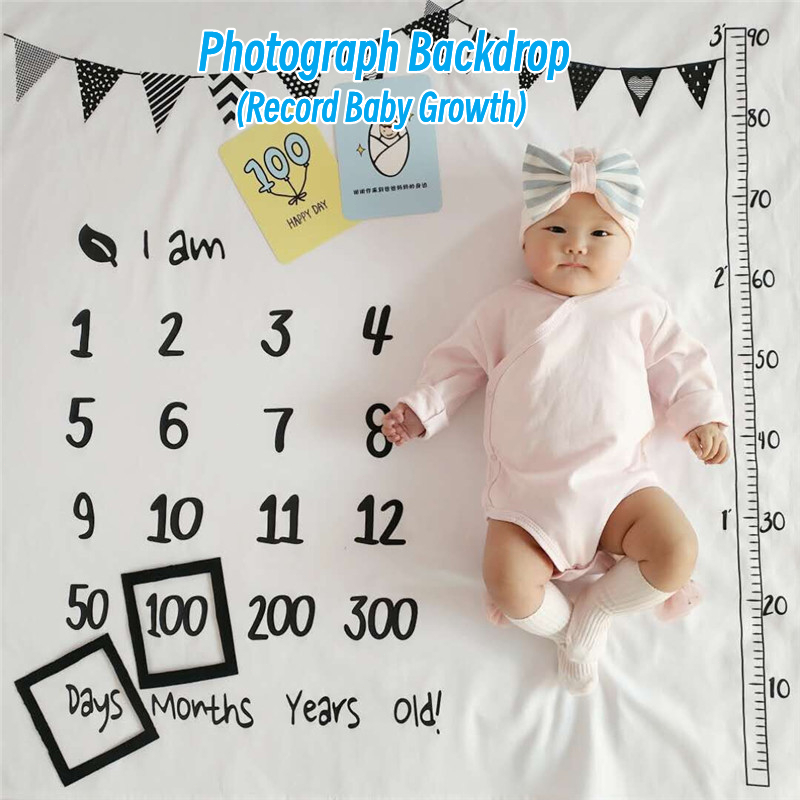 Selens Photography Backdground Backdrop For Newborn Baby Monthly Growth ...