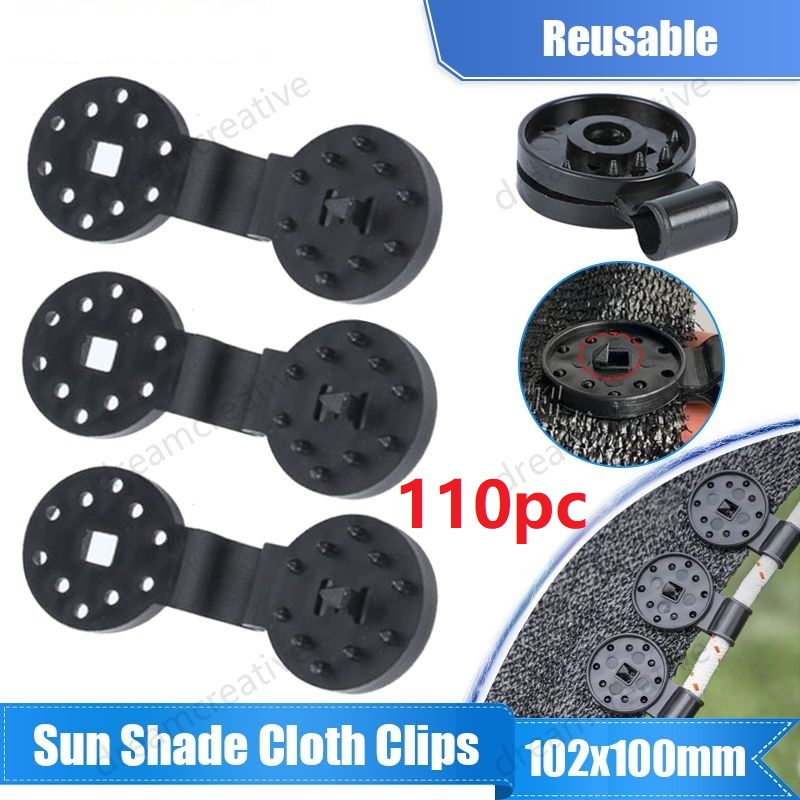 110PCS Sun Shade Net Clip Shade Cloth Clips Sunshade Net Fixing Clips ...