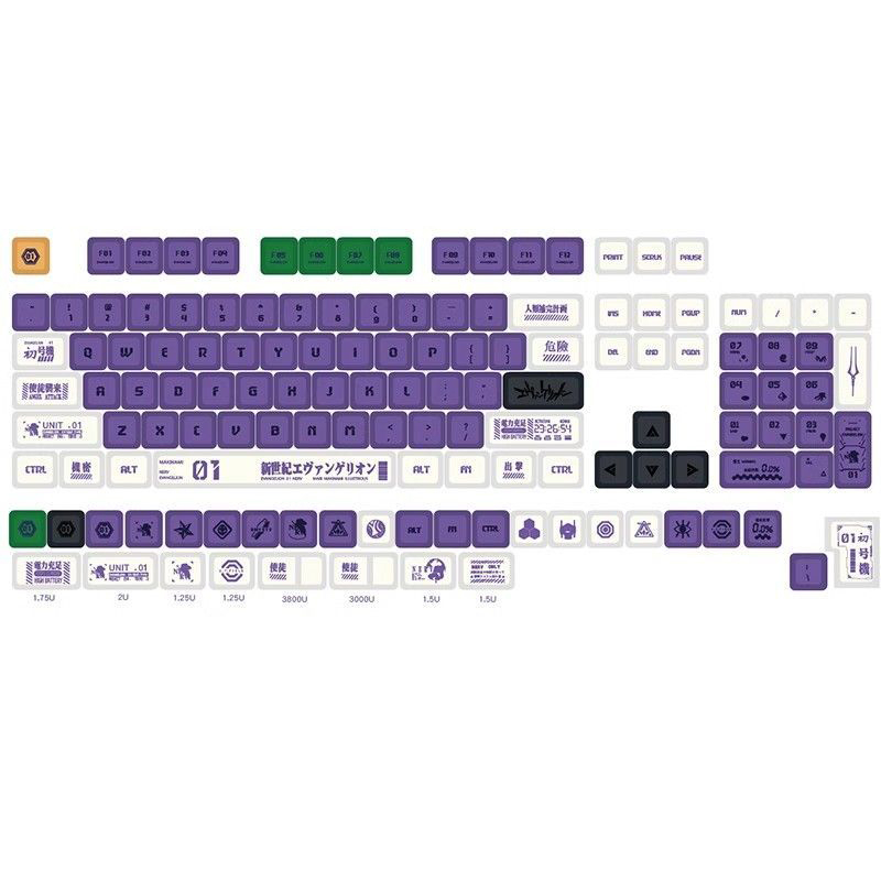 EVA Keycaps PBT Dye-sub XDA Profile Keycaps Custom mechanical keyboard ...