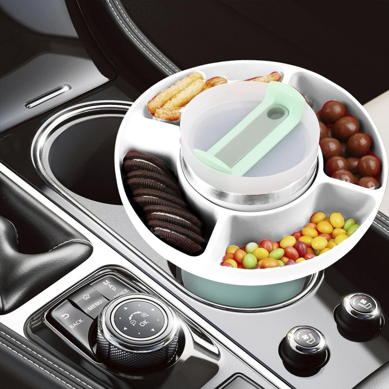 Cup Reusable Cup Snack Bowl Tumbler with Handle Tray Accessories ...