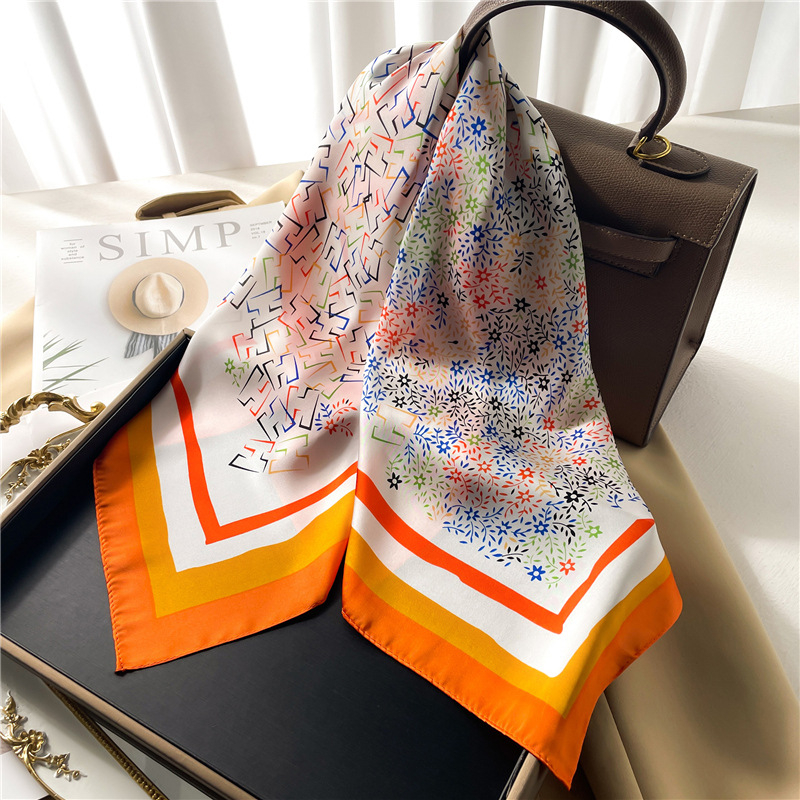 70*70cm Fashion Handkerchief Neck Scarf For Women Small Shawl Silk ...