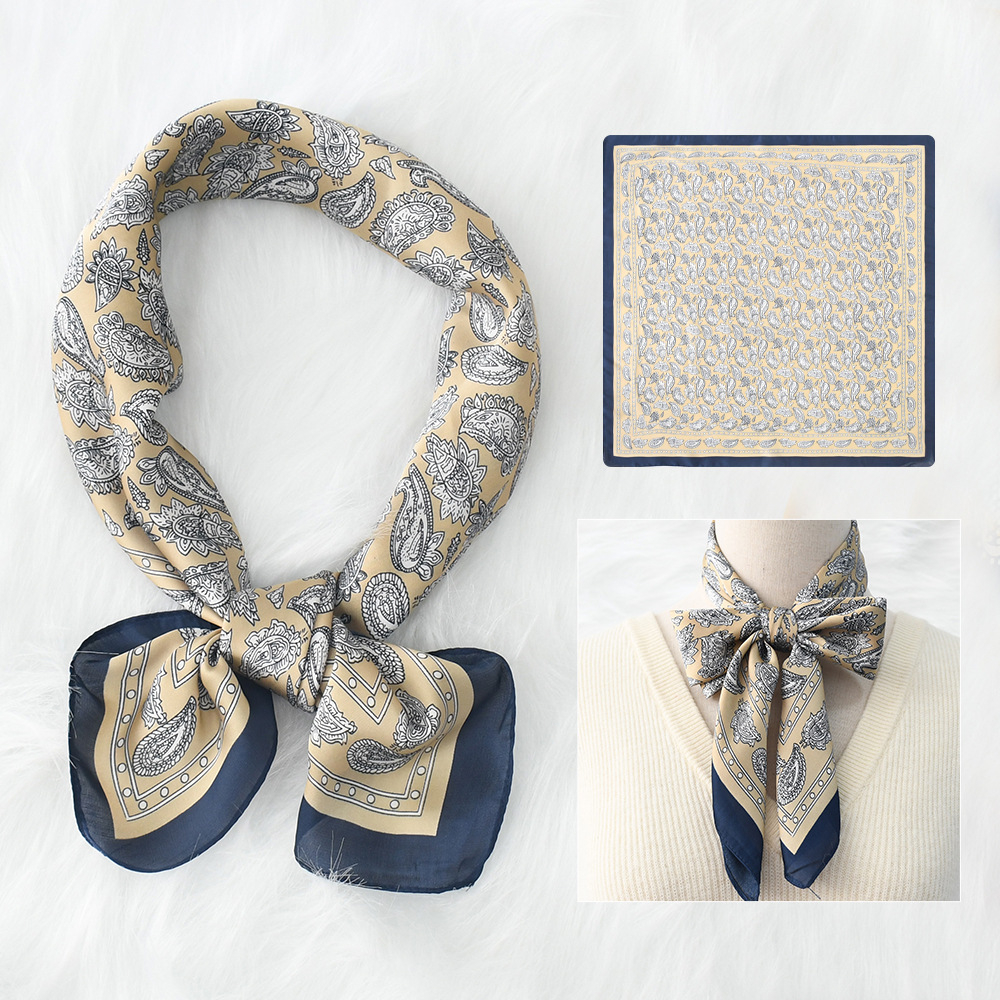 70*70cm Fashion Handkerchief Neck Scarf For Women Small Shawl Silk ...